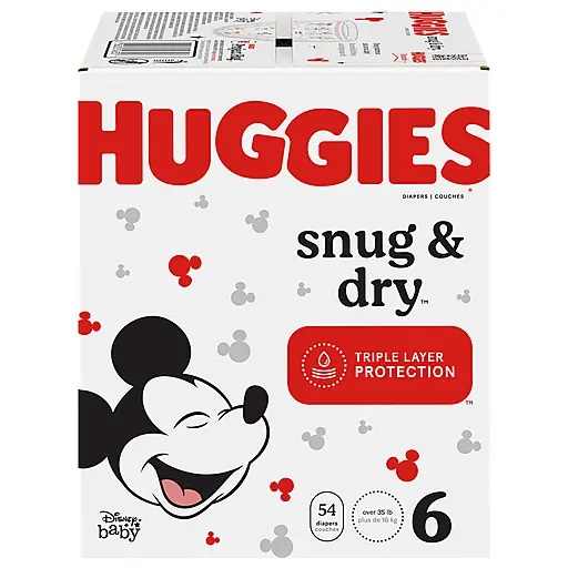 Huggies Plus Little Snugglers Diapers - Sizes 1-2 Bulk