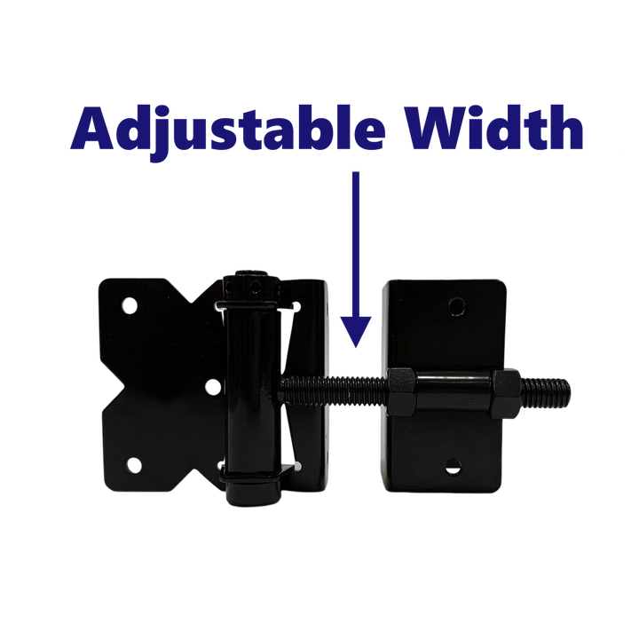 Black Steel/Glass Fence Trellis and Gate Hinges Hardware Easy-to ...