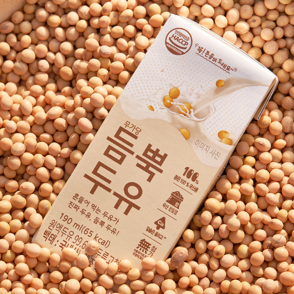 Korean Soy Milk 190ml x 16ea Clean Taste Plant Protein Milk Alternative| Alibaba.com