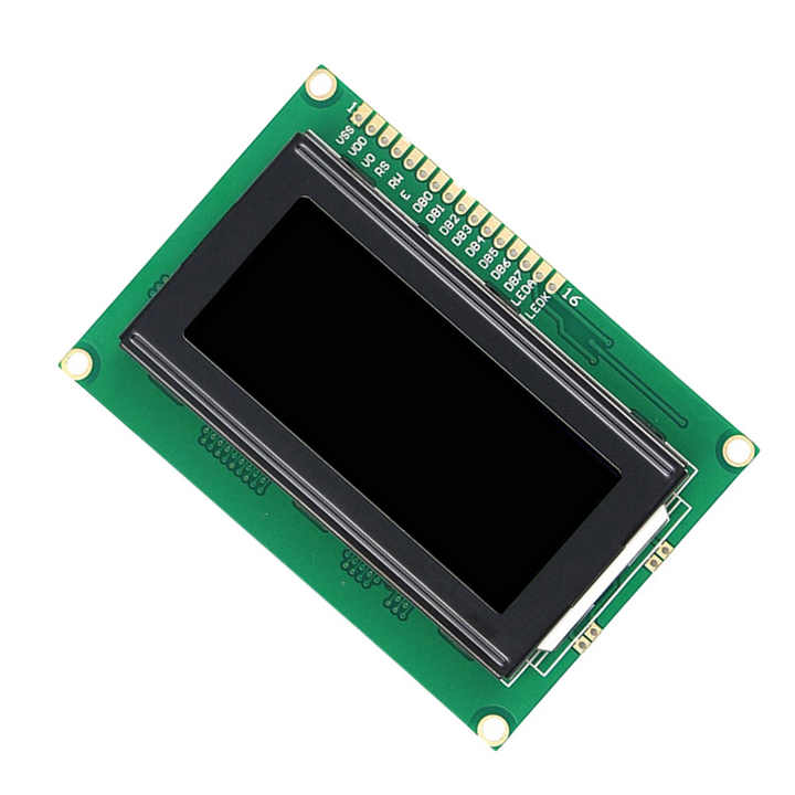 16x4 FSTN LCD Display Module - White Fonts on Black Background