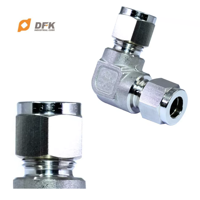 Stainless Steel 316 Fitting Double-Piece Snap-In Elbow Fitting Joints ...