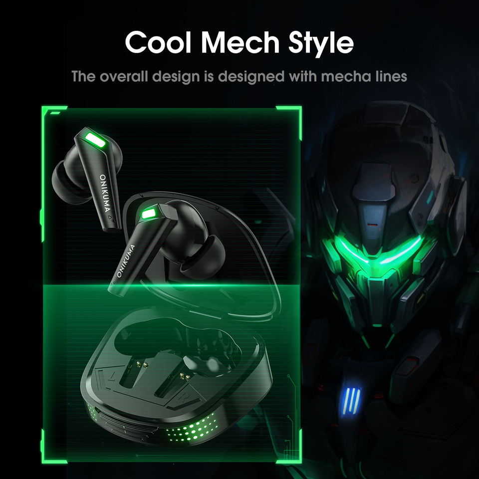 ONIKUMA T308 True TWS Wireless Noise Cancelling in-Ear Gaming Earphones