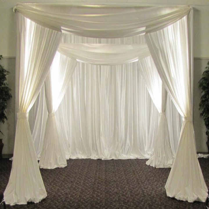 10FT Canopy Backdrop Frame - Adjustable Pipe and Drape Kit