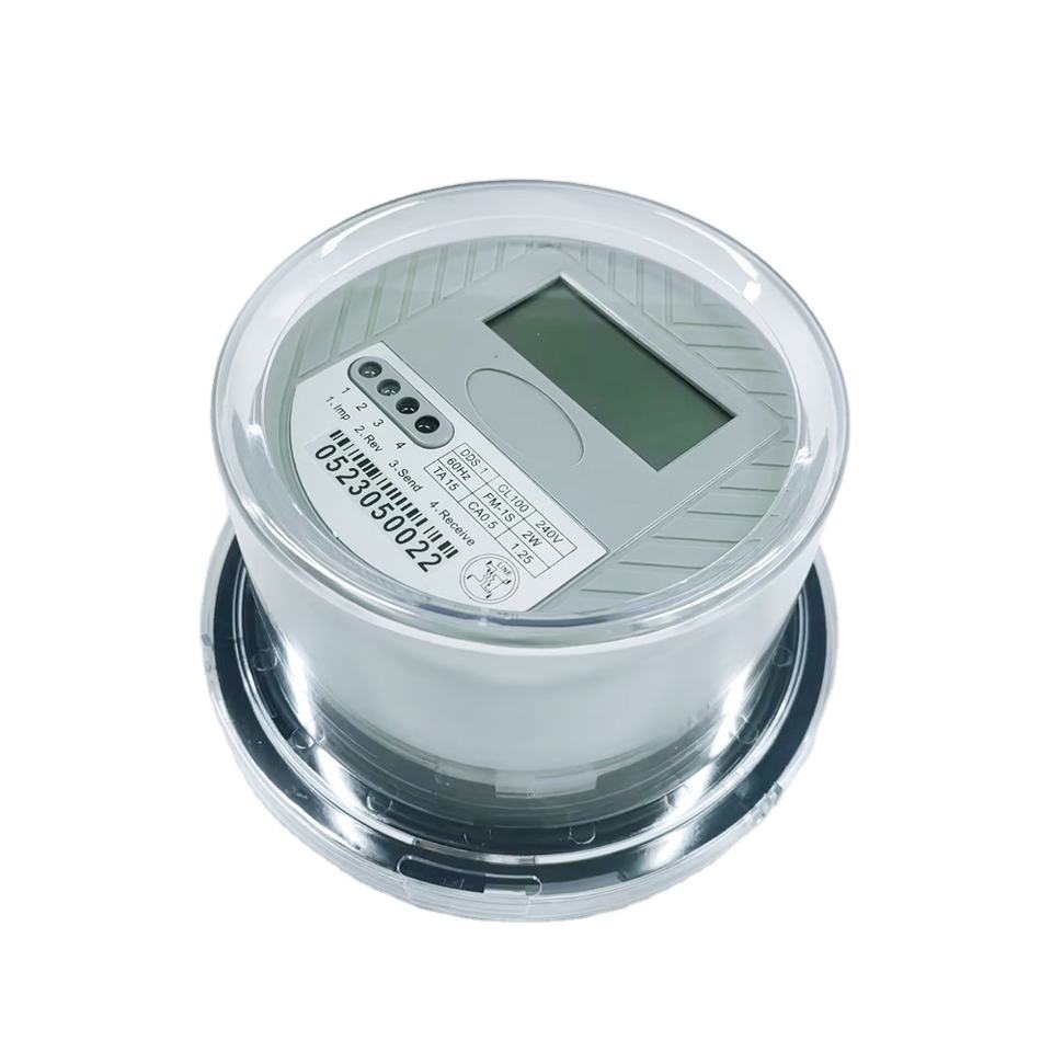 ANSI Socket Single Phase Electronic Static Plug-in Round Energy Meter ...