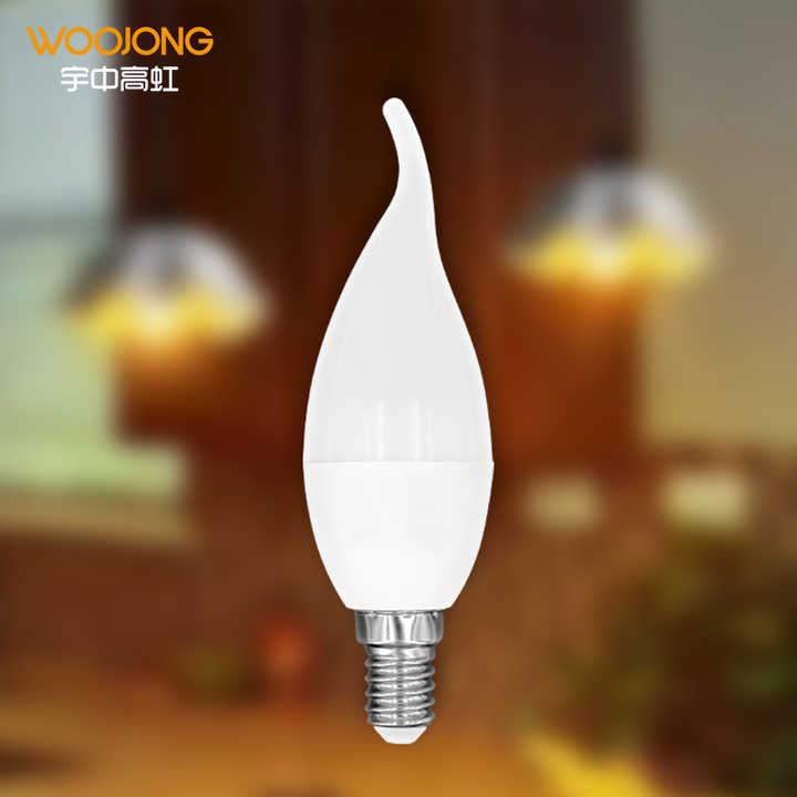 China Factory HQ LED Light Led Candle Bulb Plastic+Aluminum Bulb C37 ...