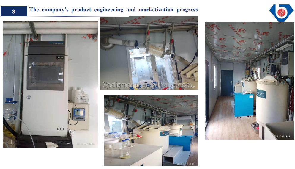 Boron-doped Diamond Electrodes for Advanced Wastewater Treatment