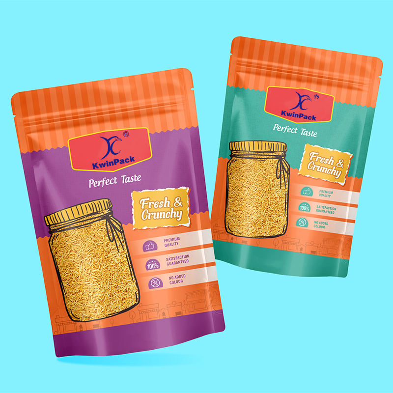 Custom Logo Cartoon Pattern Zipper Stand Pouch Mylar Foil Bag for ...