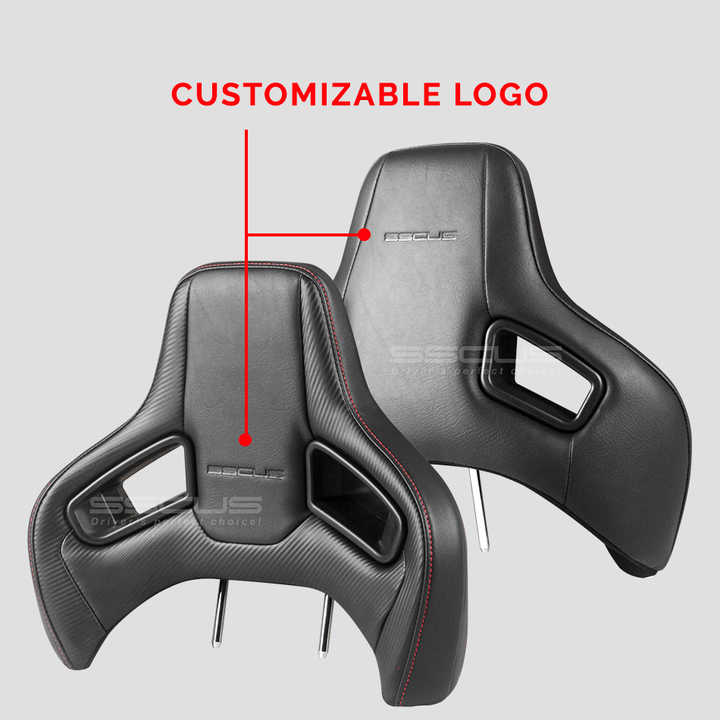 SSCUS Orifix Racing Car Seat Headrest - Lightweight PU Leather