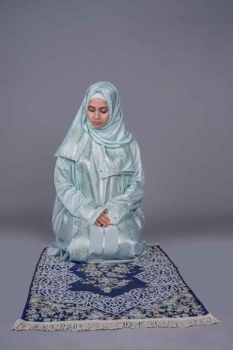 Women's Prayer Dress Set - Islamic Abaya for Muslimah