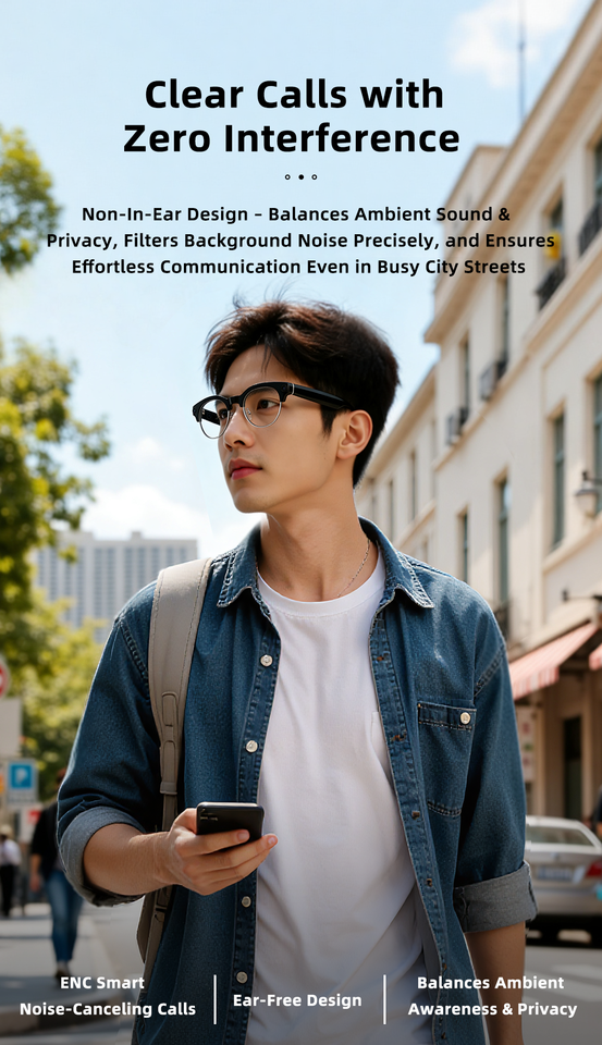 AI Smart Glasses with 8MP Camera 1200P Video Recorder, Real-time Voice ...