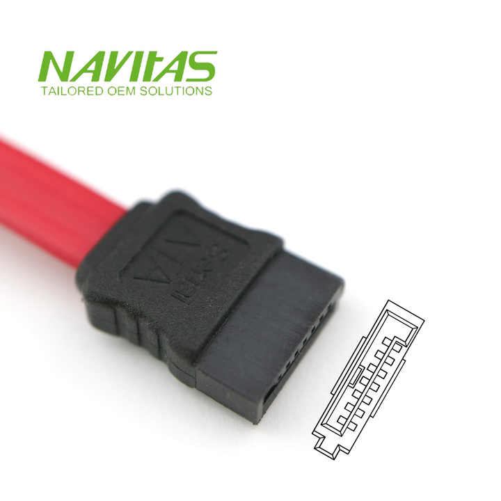 OEM SATA Female 7+15 Pin JST PH 2.0 Power Cable Assembly Copper ...
