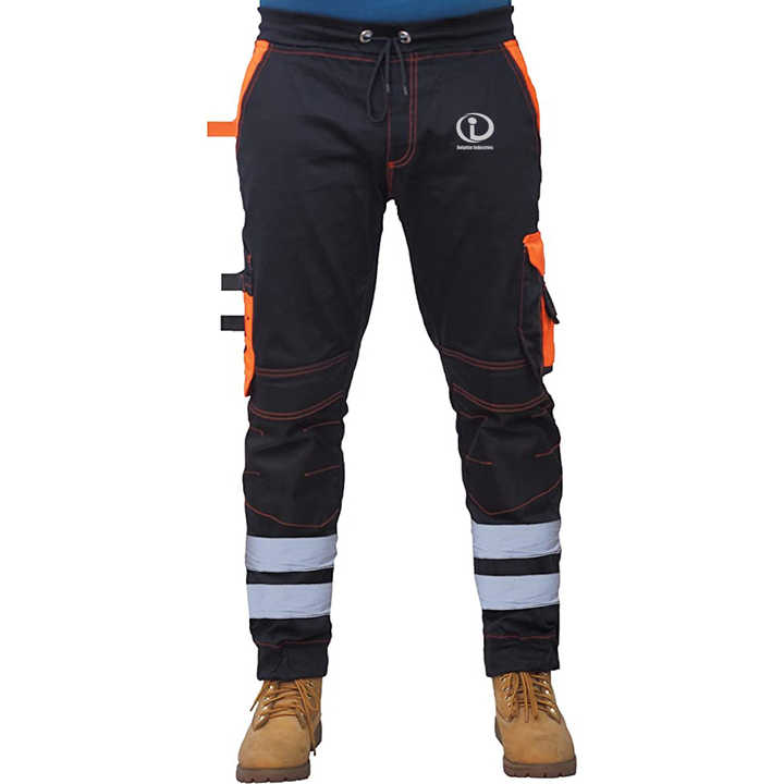 Safety Worker Pants Two Color Reflective Tape Trousers Winter Working ...