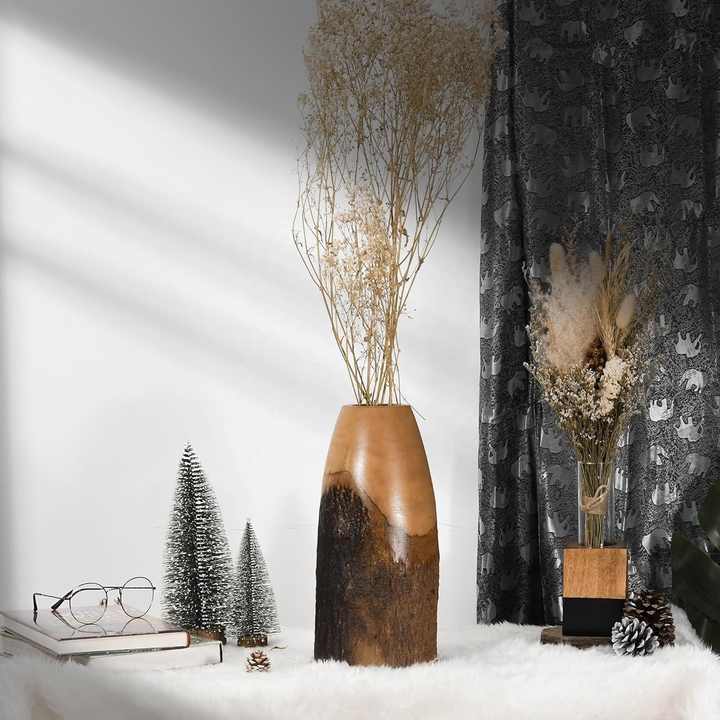 Handcrafted Eco-Friendly Wood Bark Flower Base Home & Event Decor ...