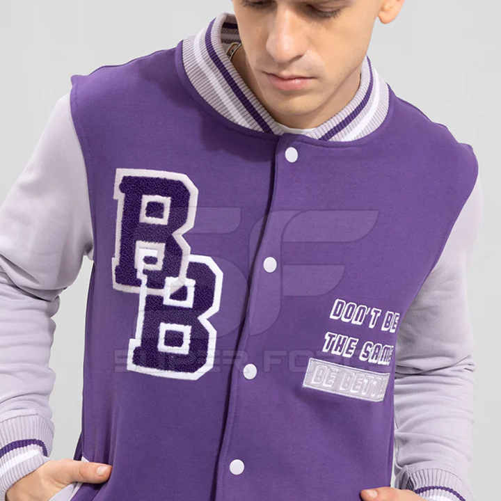 Men Varsity Winter Jacket Modern Baseball Style Letterman Coat Durable ...