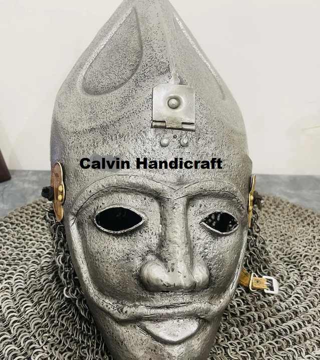 Medieval Knight Mask Ottoman Empire Helmet with Chainmail