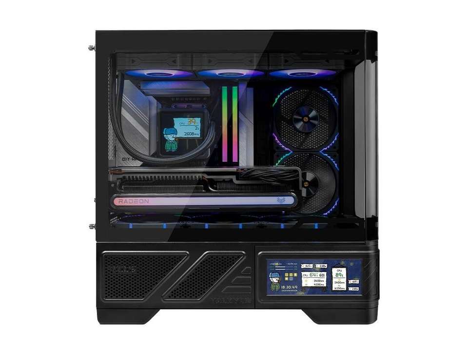 Valkyrie VK03M Mid Tower Gaming PC Case with 360 Water Cooling & 6.2 ...
