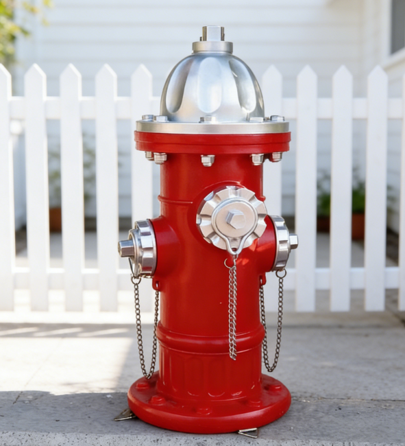 Decorative Fire Hydrant Resin Statue Large Red Fire Hydrant Figurine ...