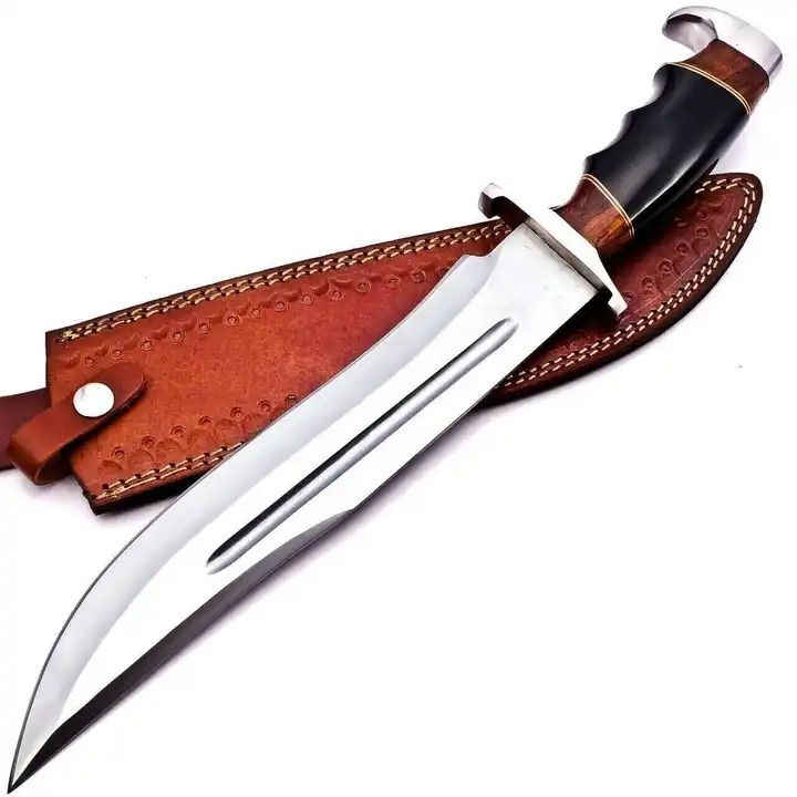 Premium Quality Damascus Steel Strong Blade Outdoor Camping Knife for ...