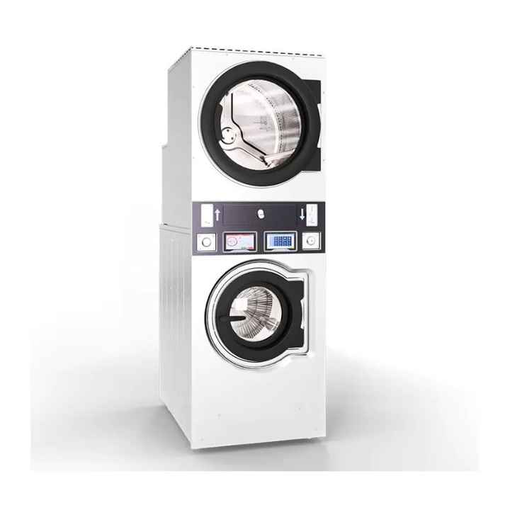 15kg Commercial Stackable Washer and Dryer - Compact Laundry