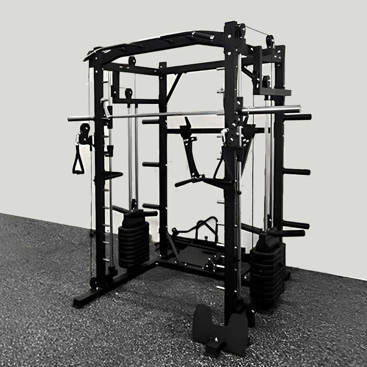Plate Loaded Smith Machine Multi Functional Power Squat Rack With High ...