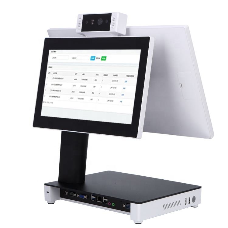 Dual-screen with Guest Display Supermarket Checkout System POS Terminal ...