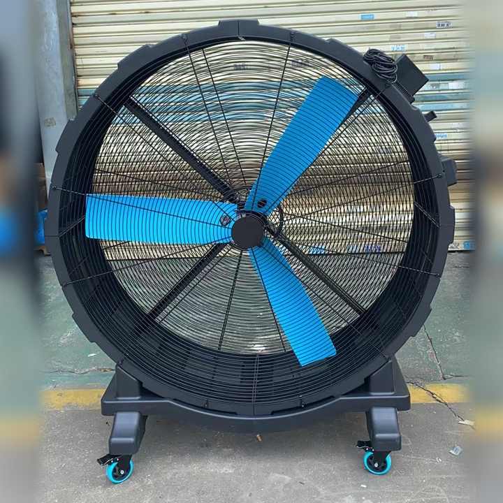 LONGWELL High Velocity Heavy Duty Stand Ventilation Drum Fan EC Motor ...