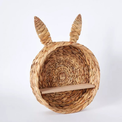 Attractive Rattan Kids Snail Shelf Spacious Rattan Snail Storage Shelf ...
