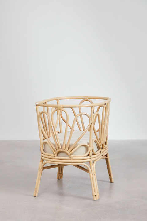 Natural Rattan Kid Crib Modern Artisan Woven Rattan Crib Handmade ...