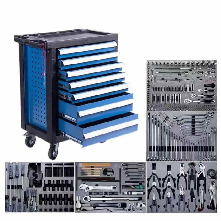 Neatly Professional Mechanic Blue Tools Cabinet Trolley Garage Rolling ...