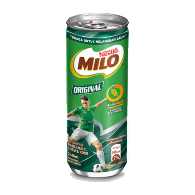 Milo RTD Original Instant Chocolate Powder Drink 240ml X 24 Cans