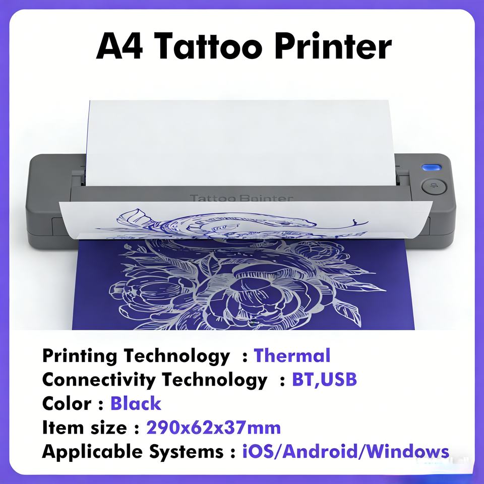 Wholesale A4 Tattoo Printer Custom Logo Color Option Manufacturer ...