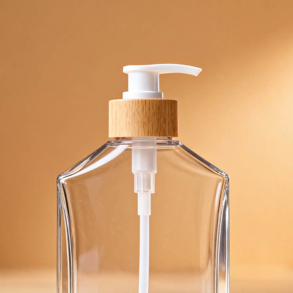 Reusable Eco-friendly Bamboo Plastic Lotion Pump Shampoo Pump Plastic ...