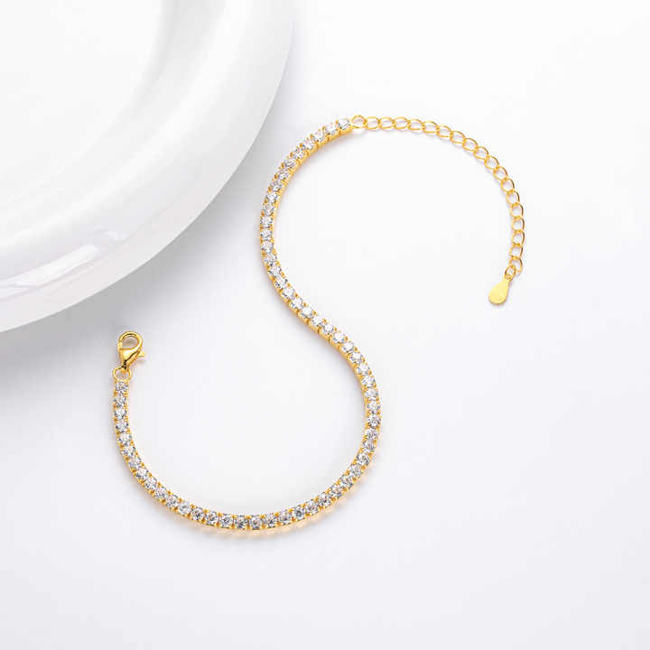 Pulsera elegante de tenis Joker de plata esterlina S925 de alta calidad de fábrica Toderi para ...