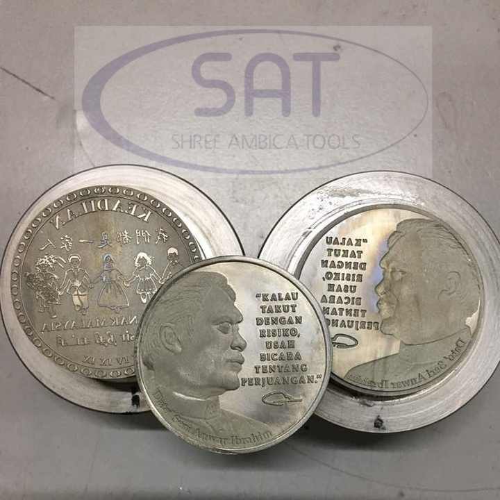 Round Stainless Steel Coining Dies for Silver Gold Coins