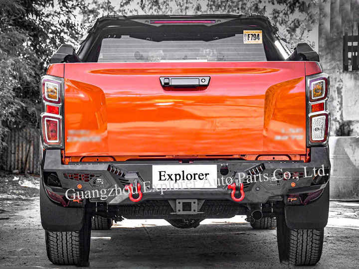 Armando Car Steel Rear Bumper Bar for Dmax 2021-2024 with LED Light ...