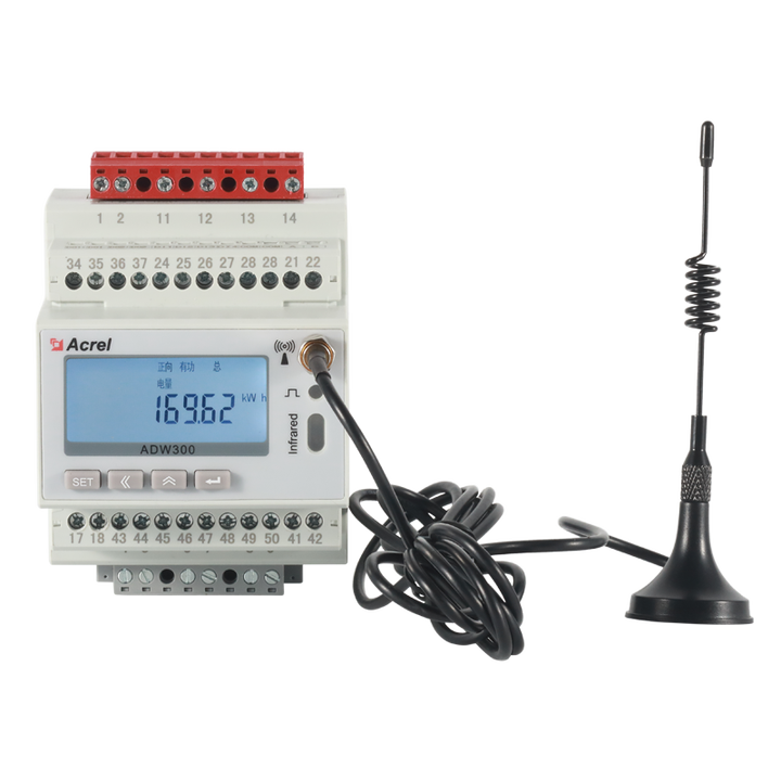 Acrel ADW300-LR Lora Communication Din Rail Wireless Energy Meter for ...