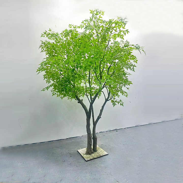 2m High Simulation Plastic Green Plant Tree for Christmas Halloween ...