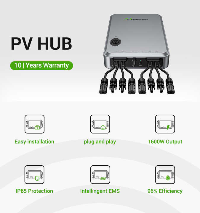 Smart Electricity Power Distribution PV HUB EMS Compatible With Max ...