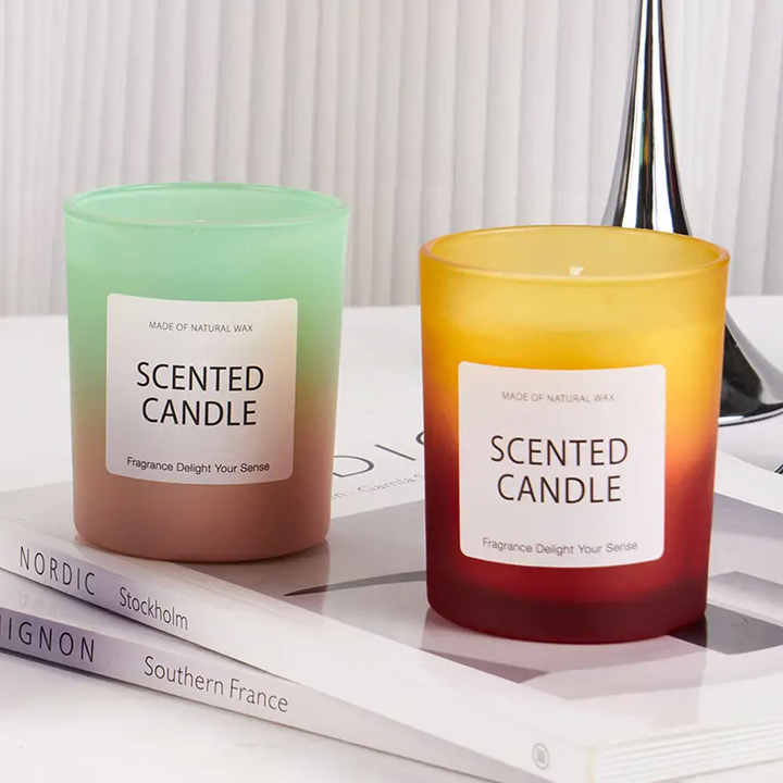 Private Label Gradient Scented Candle Custom White Label Aromatherapy ...