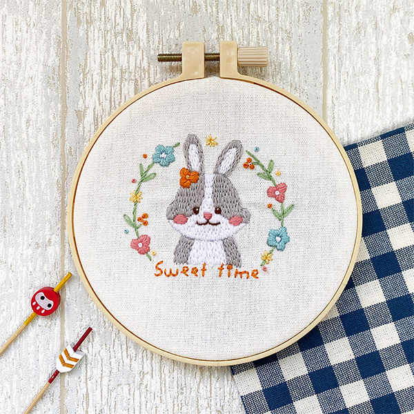 Rabbit Printed Hoop Embroidery Kits for Adults| Alibaba.com