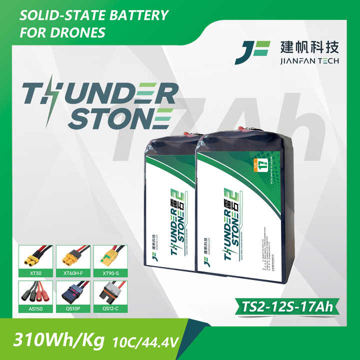 Thunder Stone TS2 UAV Solid Battery for Multi-rotor VTOL Mapping 12S ...