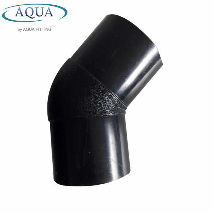 HDPE PE Pipe Fitting Equal 45 Degree Elbow Bend High Quality