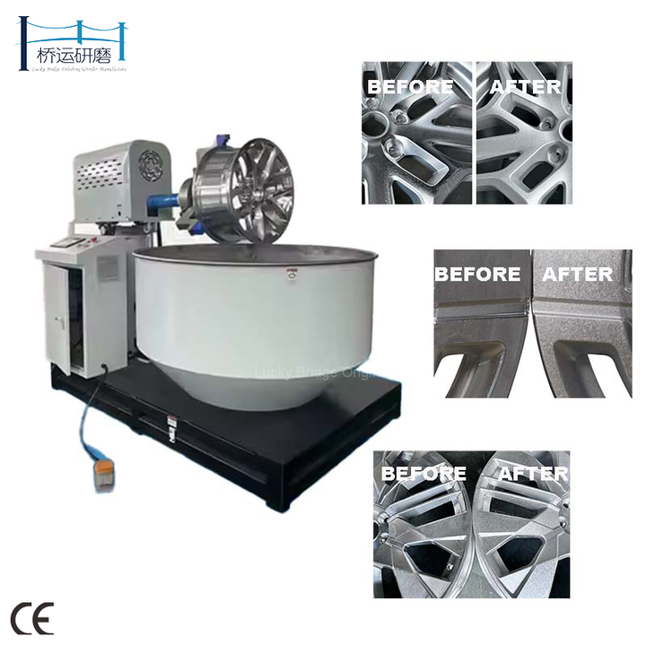 RW1300 Eco Alloy Wheel Rim Vibrating Polishing Machine Efficient Wheels ...