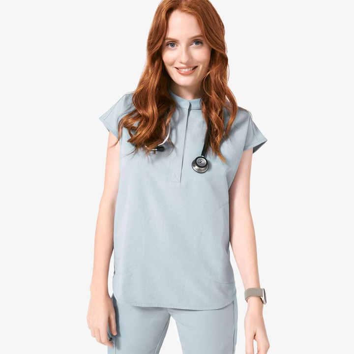Customized Hospital Uniforms Stretchy Nursing Scrubs Set with Custom ...