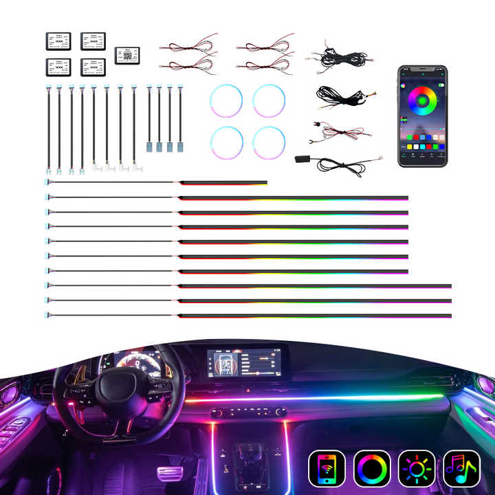 No.1 Selling Car Ambient Light Kit 18 in 1 - LED Symphony