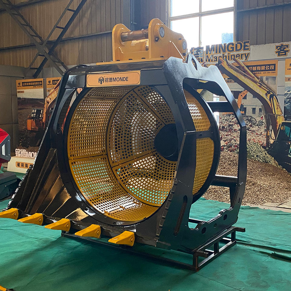 MONDE New Excavator Rotation Screening Bucket Excavator Sieve Bucket ...