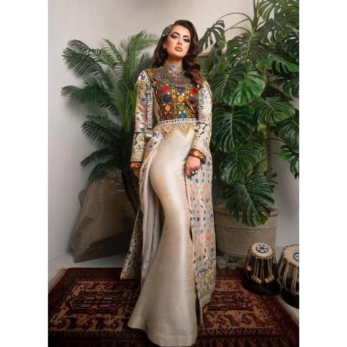 Afghani Suit - Afghanistan Suit Traditional Embroidered Design