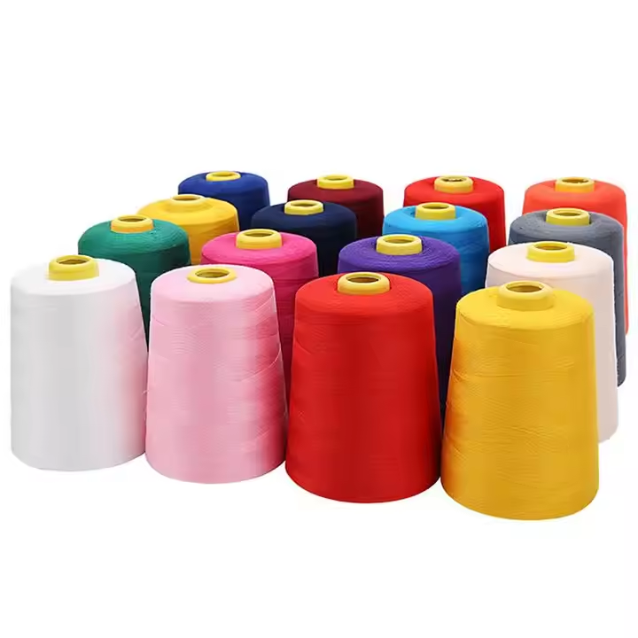 Wholesale 100% Polyester Colours Roll Sewing Thread Spun Polyester ...