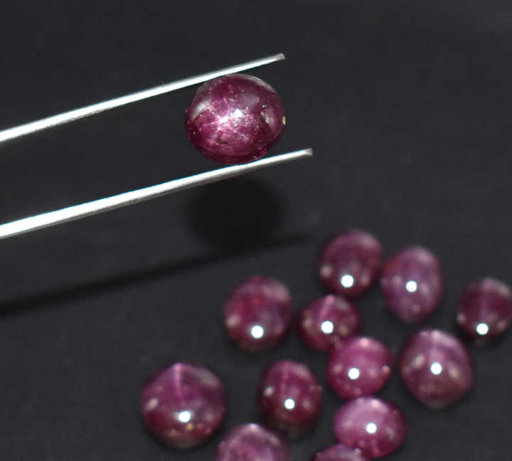 Natural Star Ruby Cabochon Precious Ruby Star Cabochon Oval Shape ...
