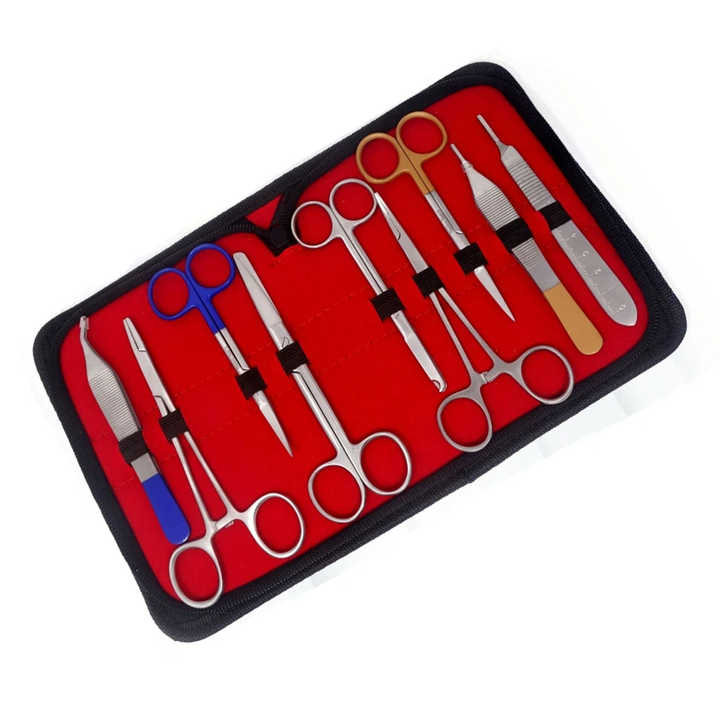 CE Approved 9-Pcs Dental Surgical Instruments Kit Manual Power Suture ...
